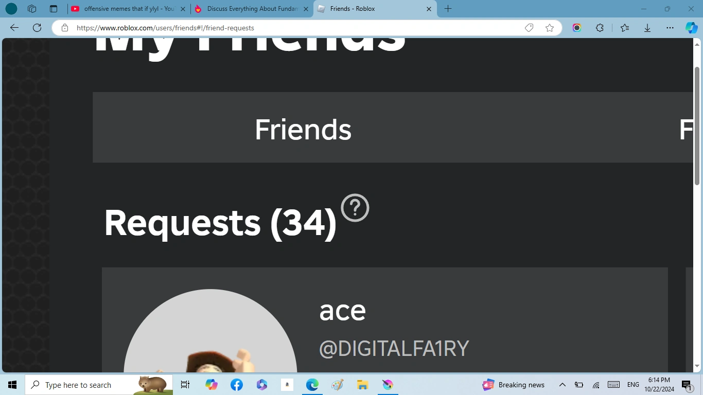 stupid trend: show how much friend requests you have rn | Fandom