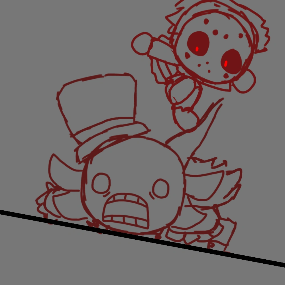 ive been grinding creepy carnival for 3 days now so i drew ringmaster ...