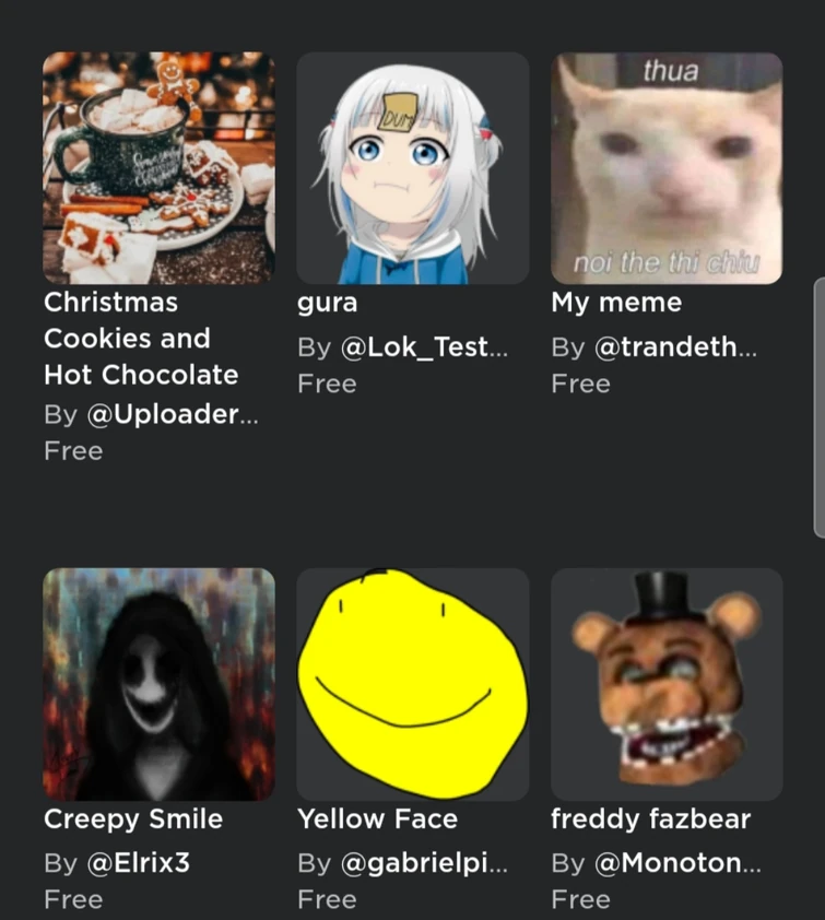 I love roblox decals | Fandom