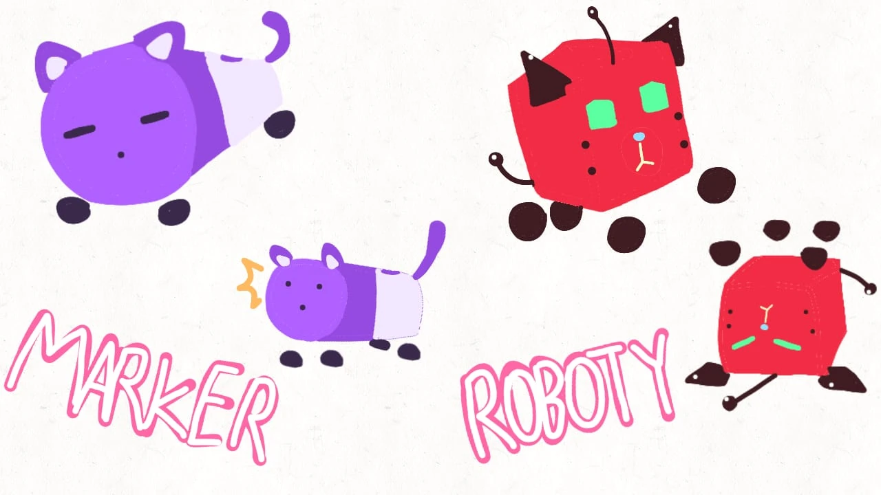 Bfdi characters as adopt me pets: MARKER AND ROBOTY | Fandom