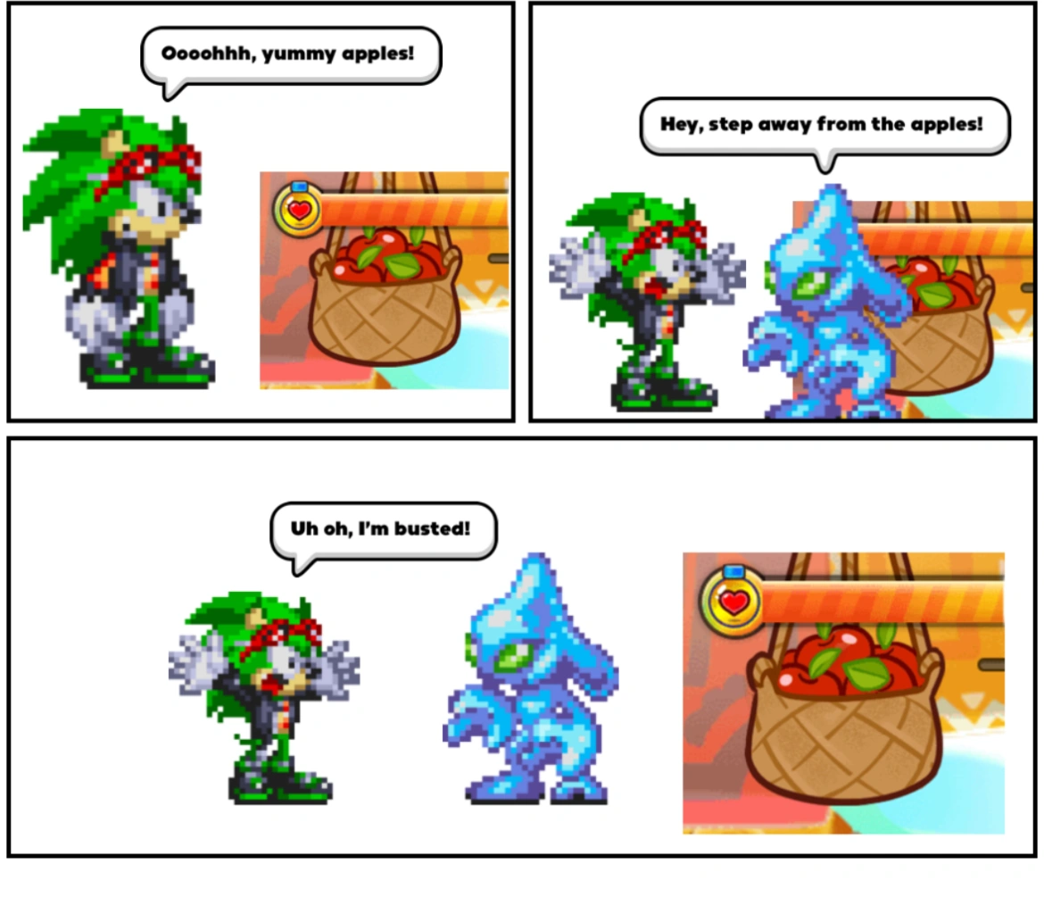 Sonic comics 36: chaos protects the apples | Fandom