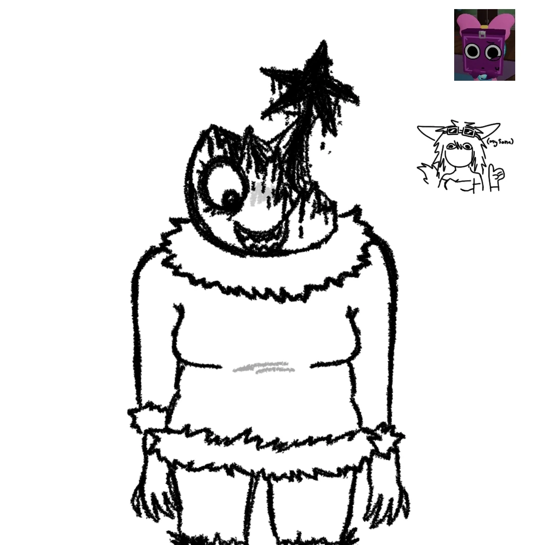 uuhhhhhhahahuh hi guys heres my old unfinished twisted bobette fanart ...