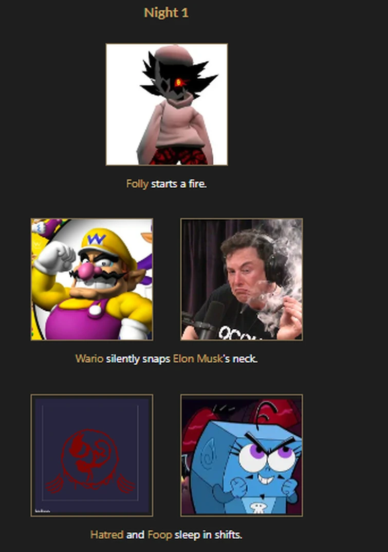 Multi-fandom Hunger Games: Villains edition/ Day + Night 1 | Fandom