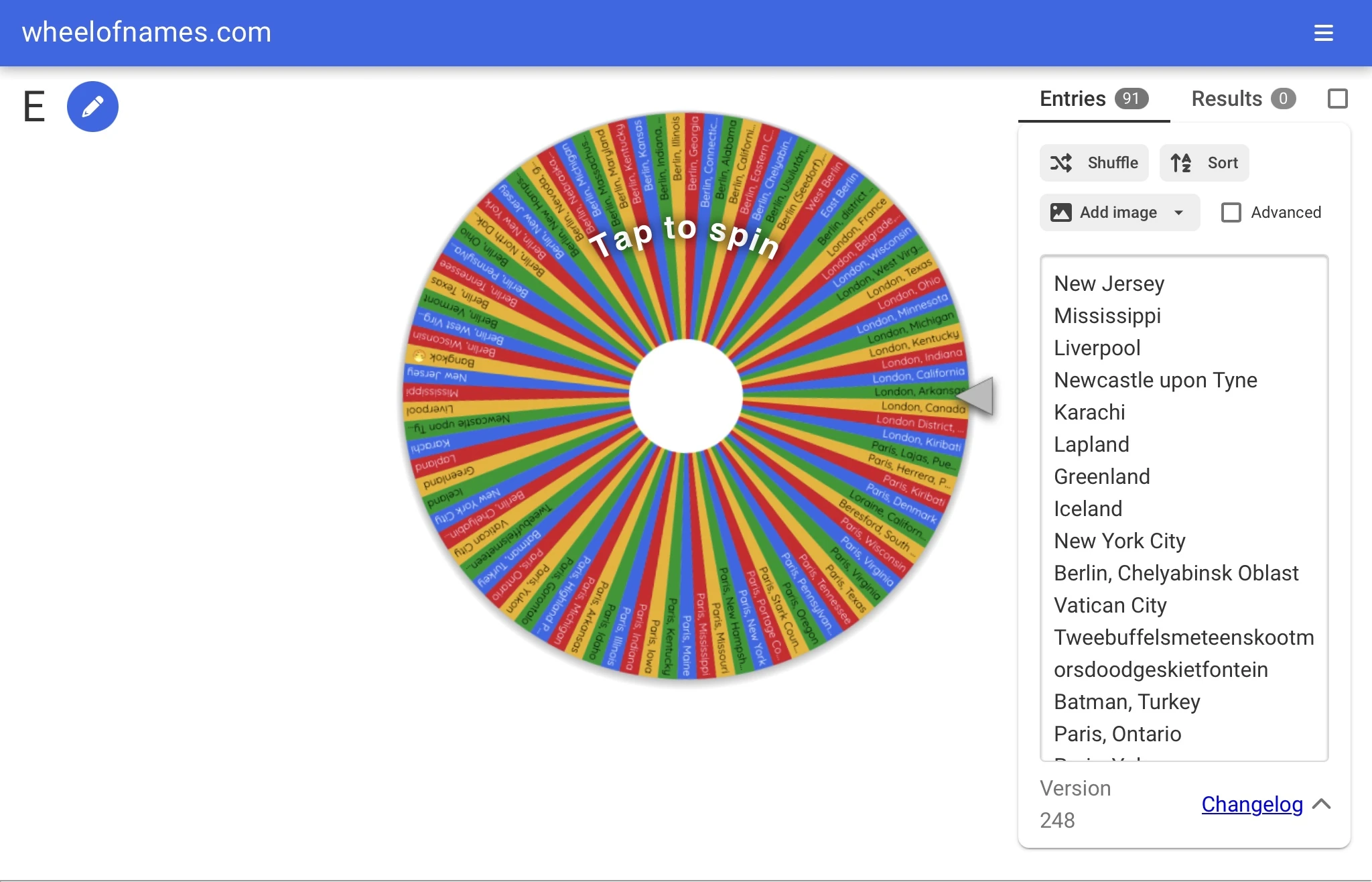 Add More Places To The Wheel Fandom