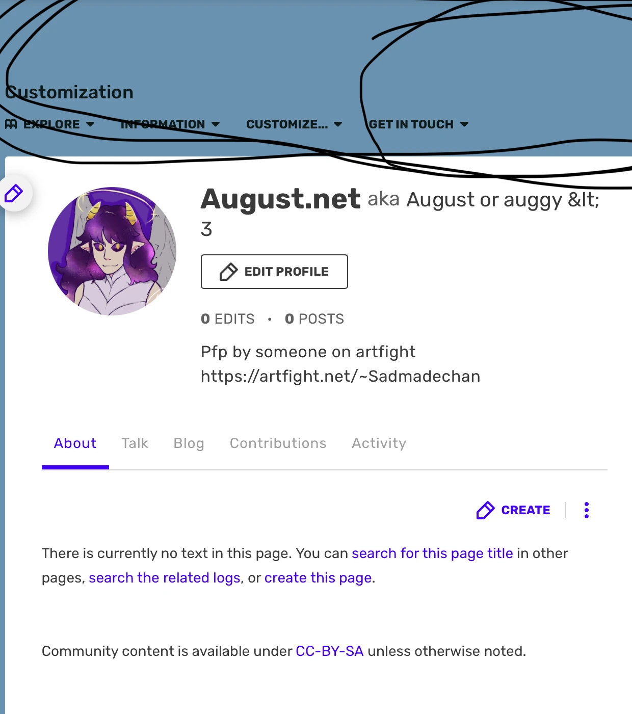 Profile coding help | Fandom