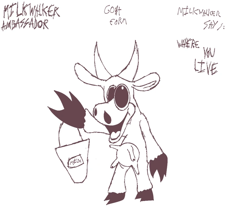 My take on Trevor Henderson's creature milkwalker ambassador | Fandom