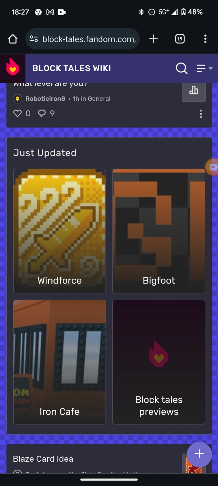 While the Developers were reviewing Block Tales. Bigfoot found the ...
