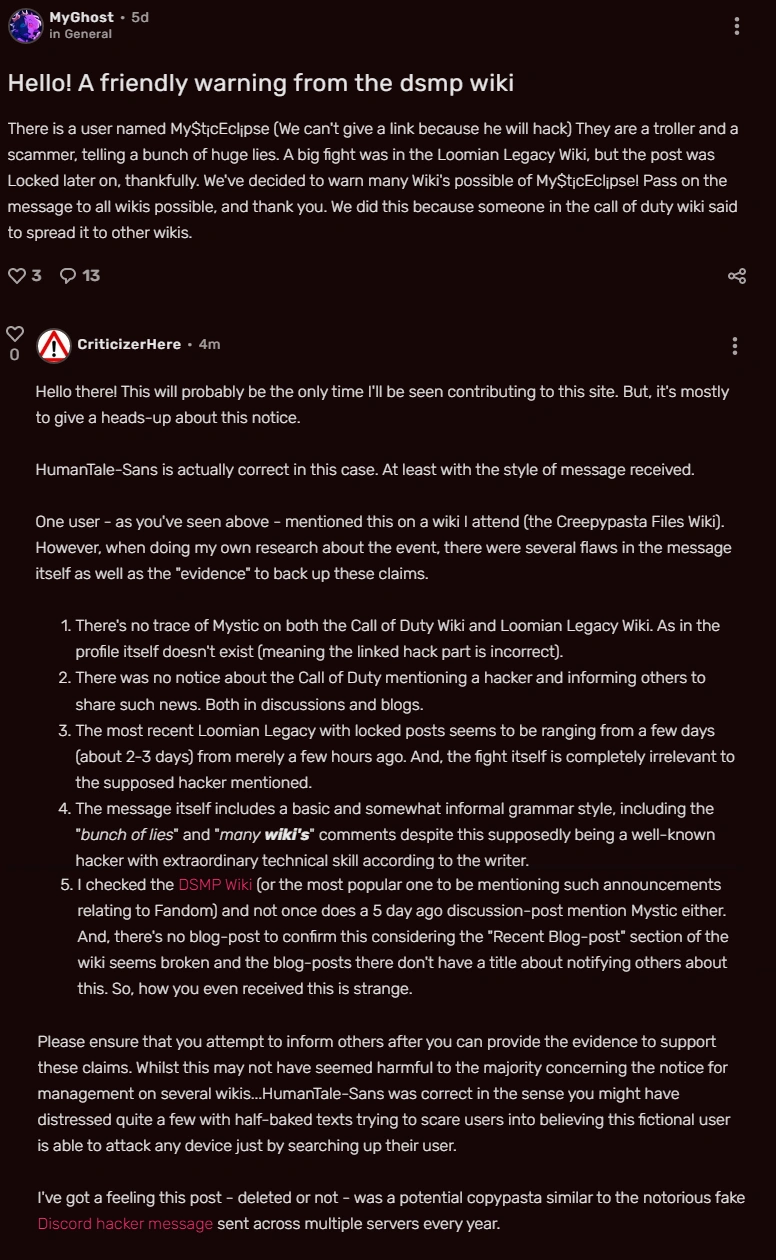 Notice About Copypasta | Fandom