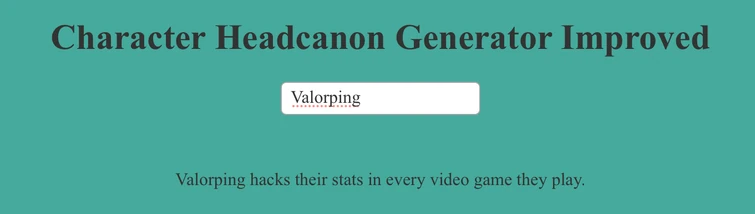 Playing around with the HC generator | Fandom