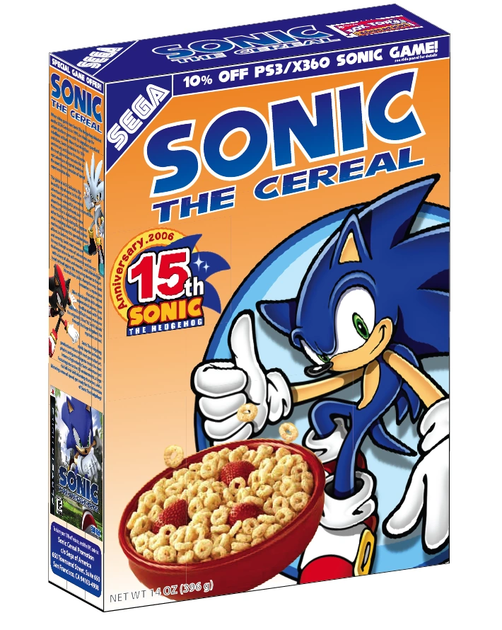 sonic is now a cereal | Fandom