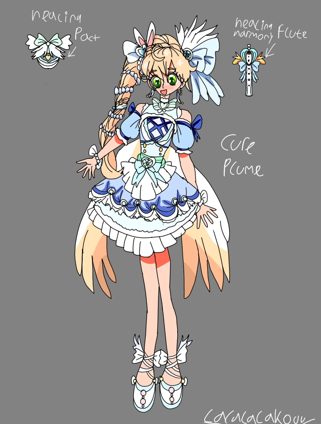 Healin good precure oc: cure plume | Fandom