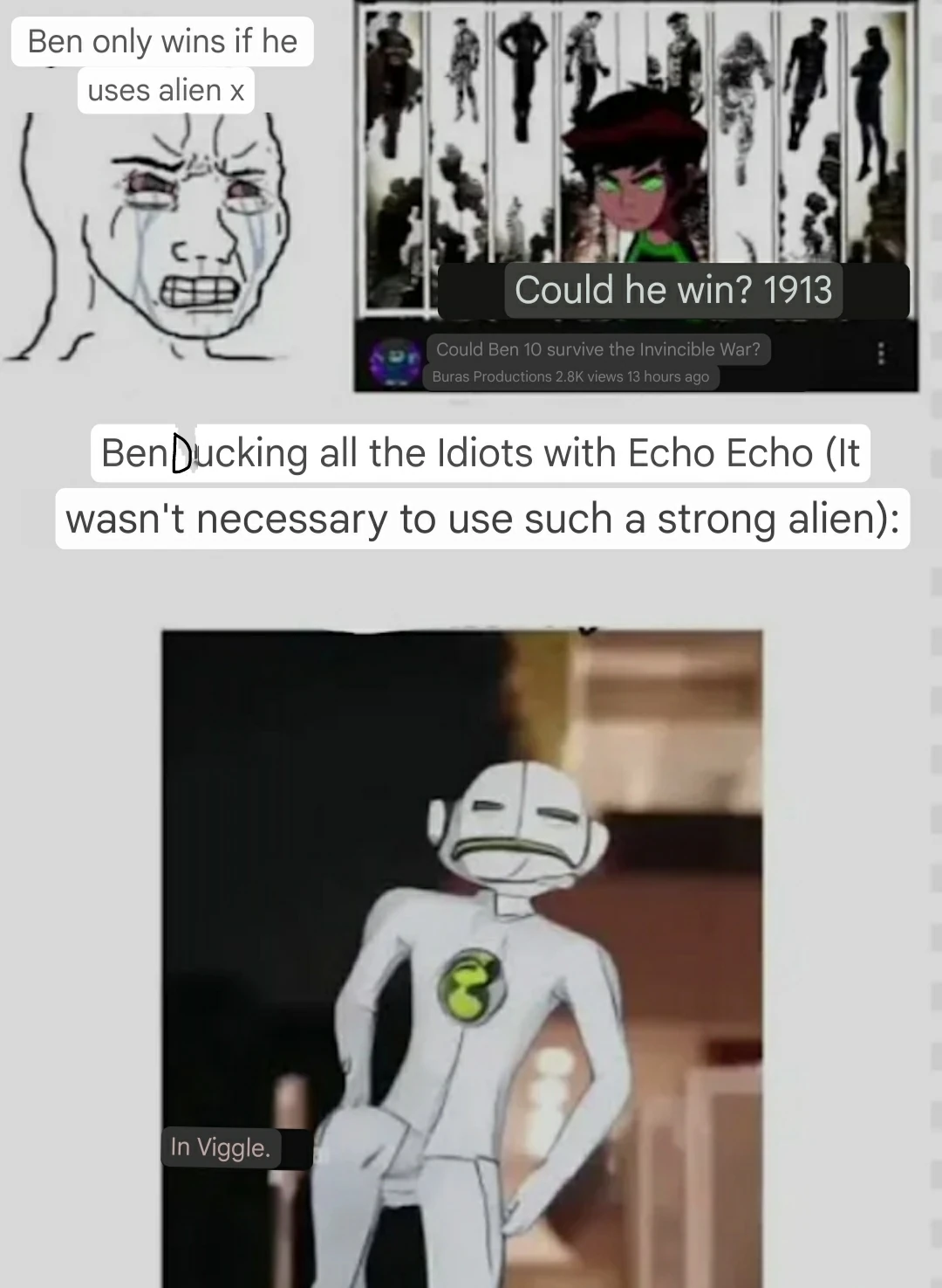 Something about Ben vs the invicible variants | Fandom