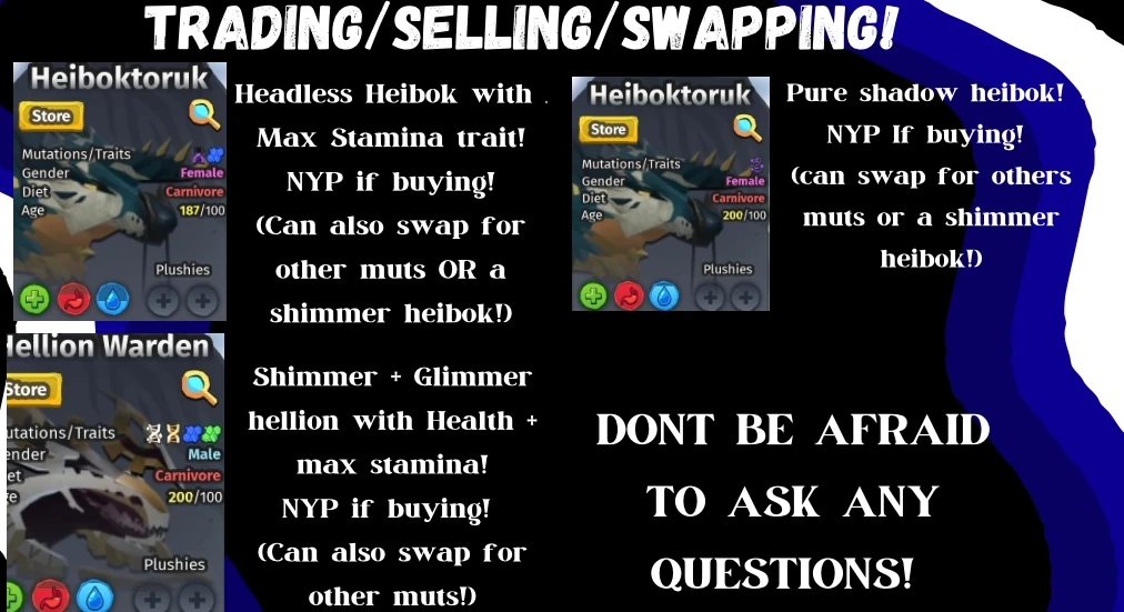 Trading/Selling/Swapping! | Fandom