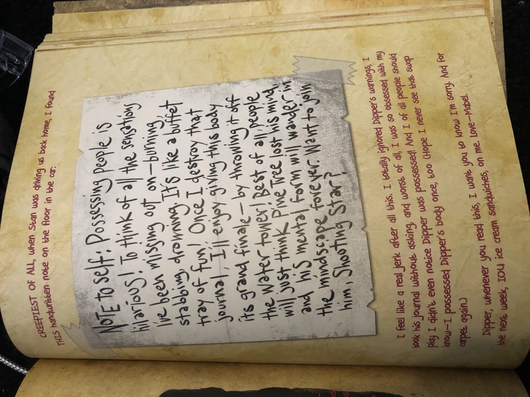 Journal three thing | Fandom