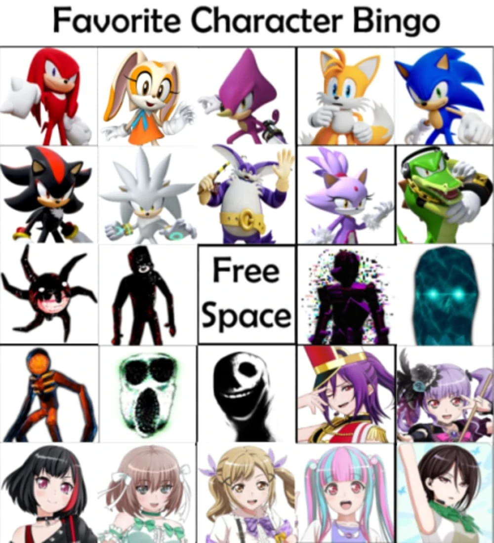 Favourite Character Bingo | Fandom
