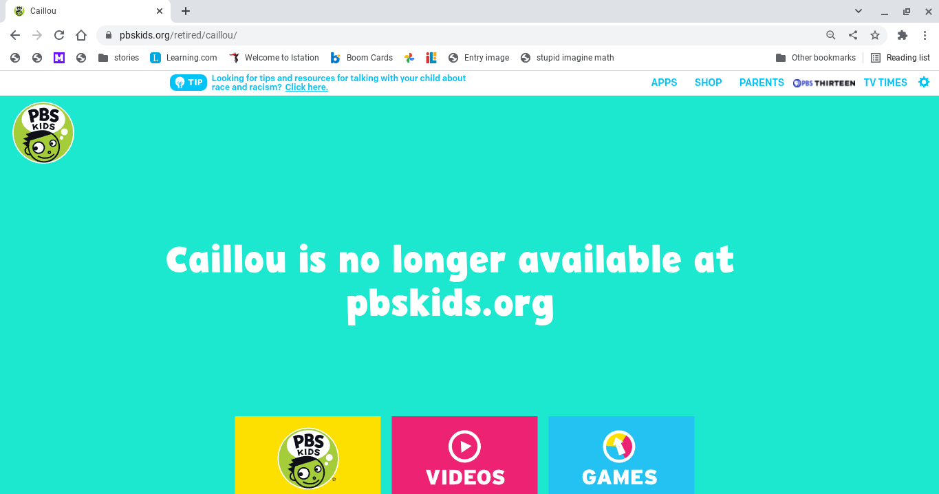 What Happens If You search www.pbskids.org/caillou | Fandom
