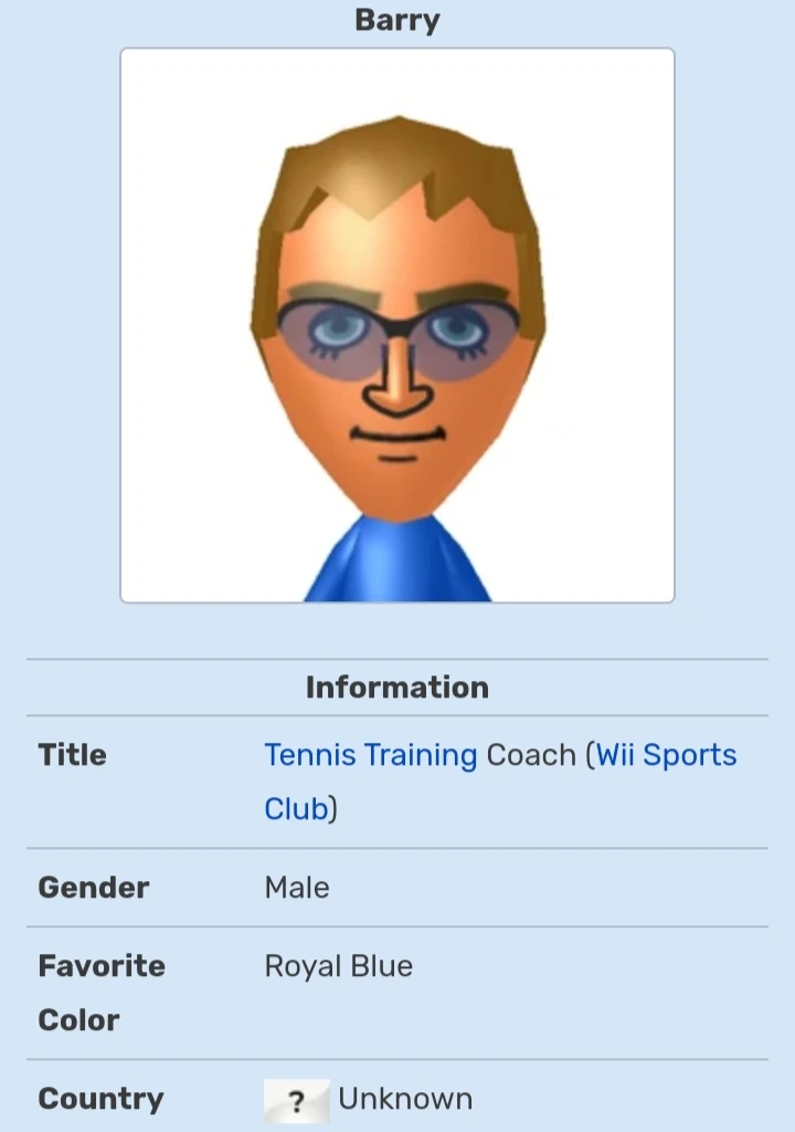 If the Miis were Pokémon Trainers: Barry | Fandom