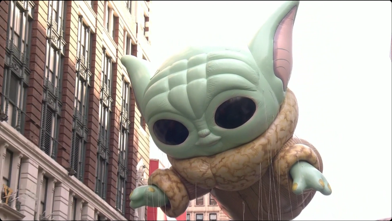 Grogu Balloon in the Macy's Thanksgiving Day Parade | Fandom
