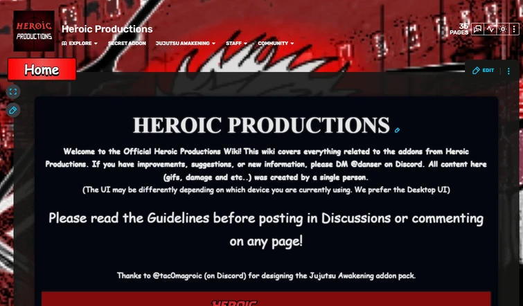 Discuss Everything About Heroic Productions Addons Wiki | Fandom