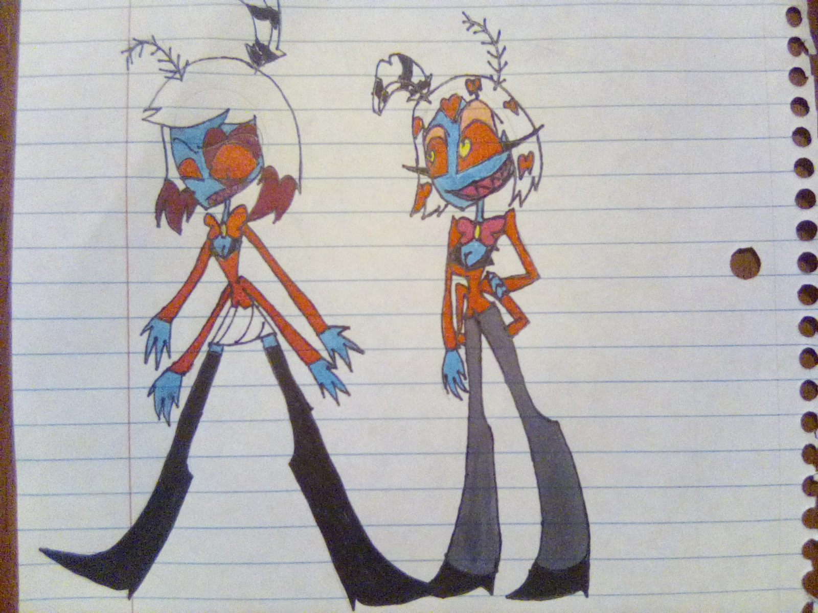 I drew my ocs, Valery and Vincent, swapping clothes | Fandom