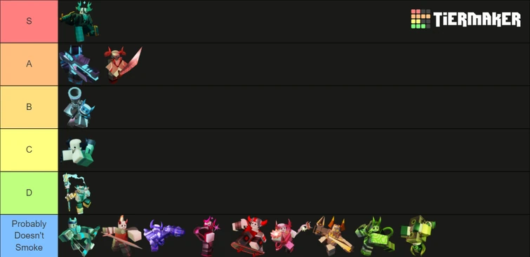 Phighter tier list based on whether or not I'd want to smoke with them ...