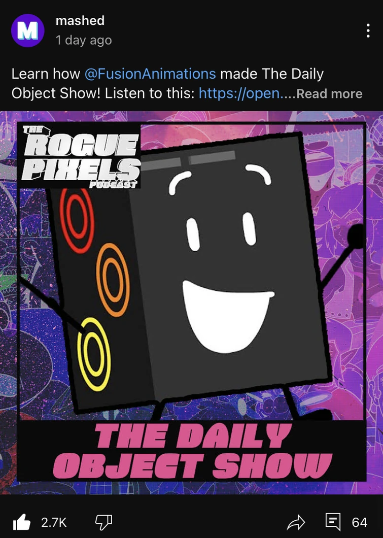 Mashed did a podcast with FusionAnimations | Fandom