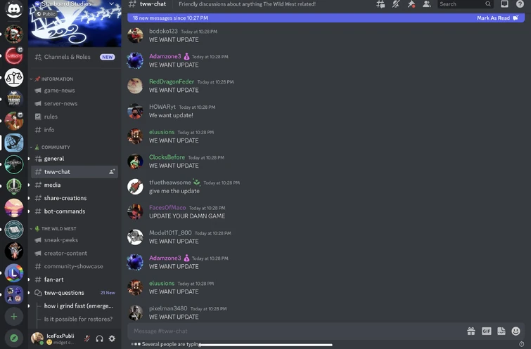 SBS discord after they announce no update went crazy | Fandom