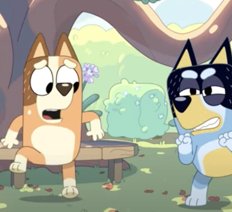I randomly paused Bluey episodes and here's what images I came across ...