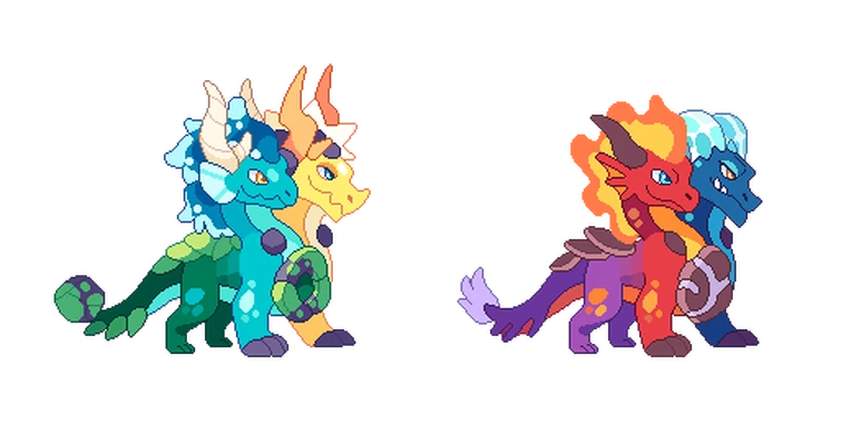 Pixelated Splash/Spark and Shiver/Scorch | Fandom
