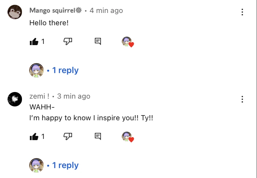 I didn’t actually expect them to comment- OMG. | Fandom