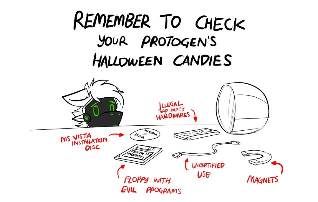 Posting protogen memes on a game wiki where you slap people because why ...