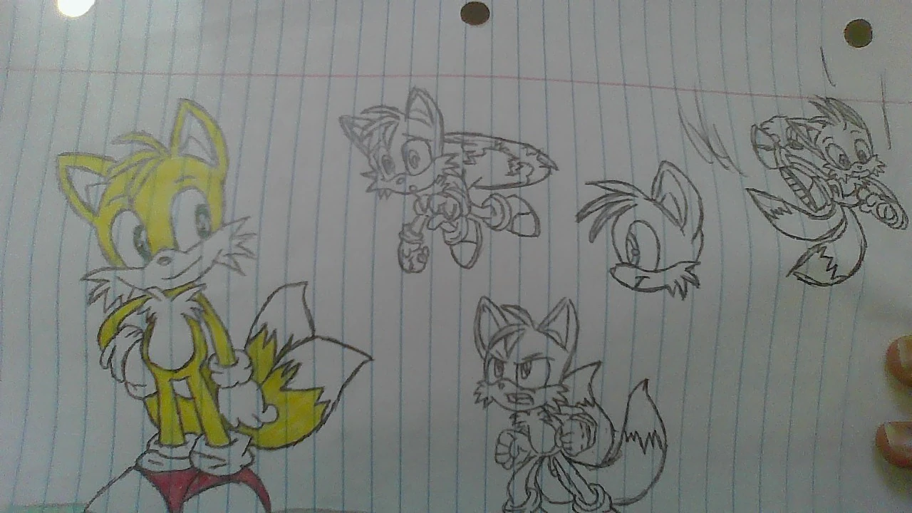 Haven't been on for a while, so here's a Tails drawing | Fandom