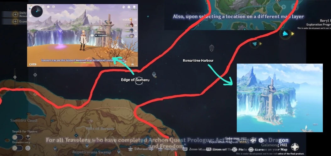 I pieced together some of the fontaine map and where Sumeru ends | Fandom