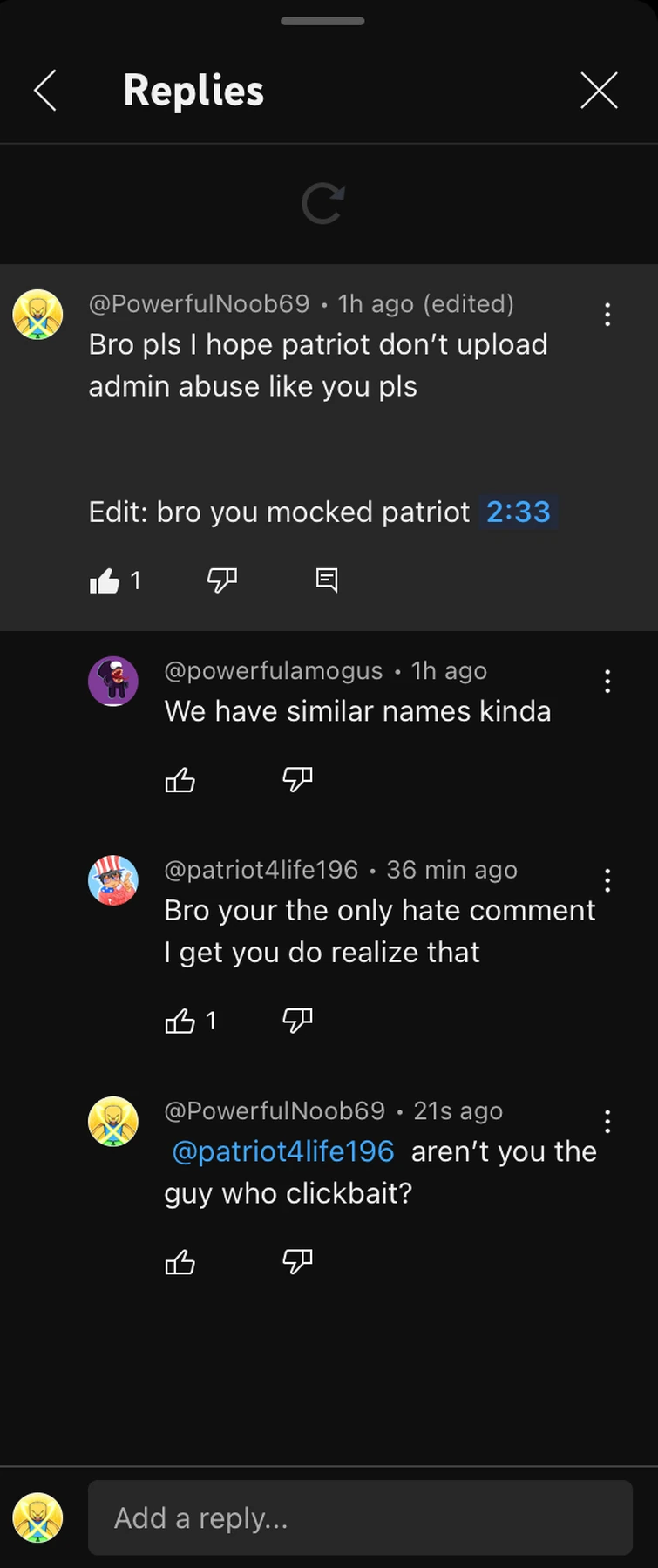 My man replied | Fandom