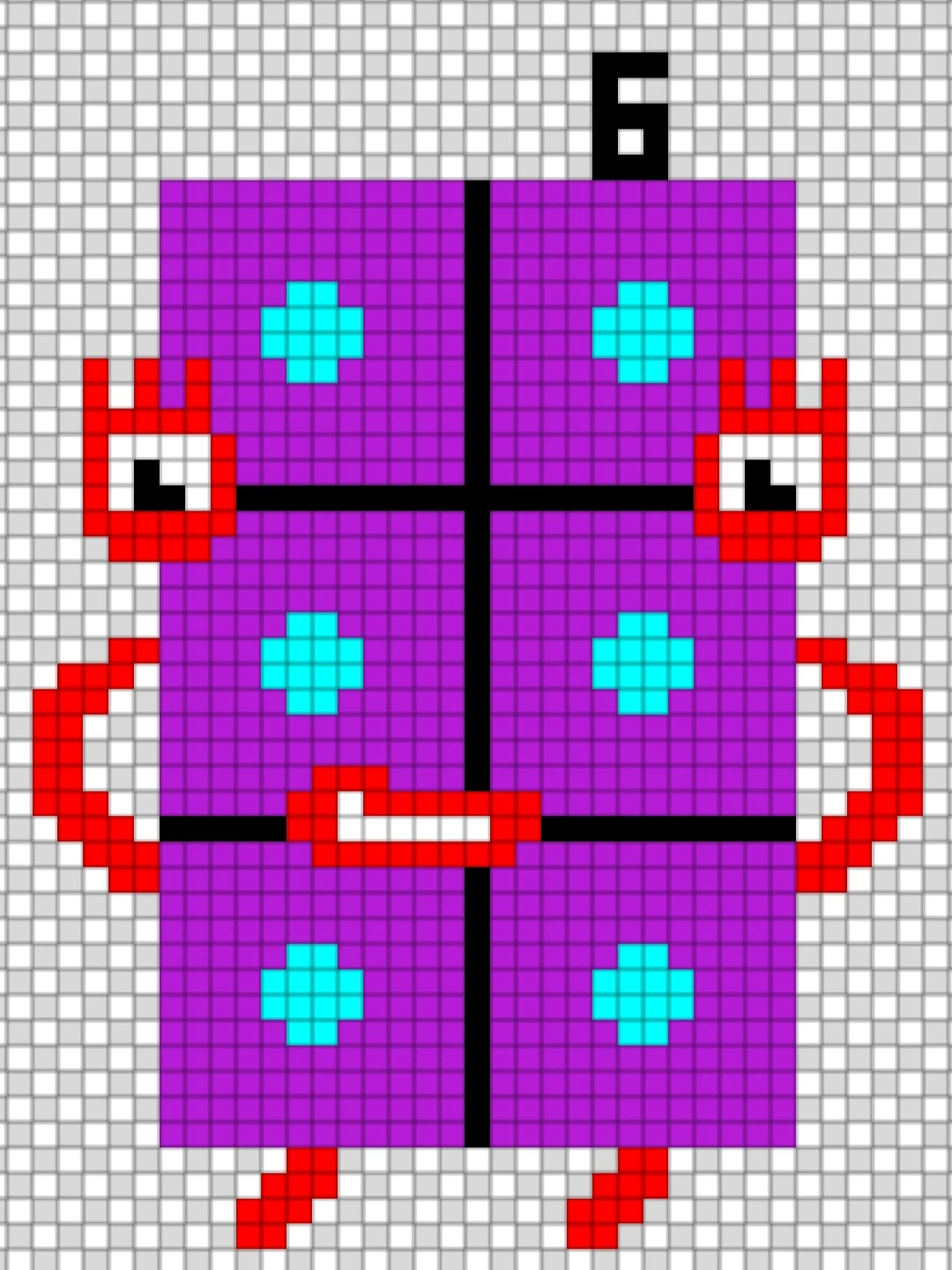 I created this pixel art for number 6, what do you think? | Fandom