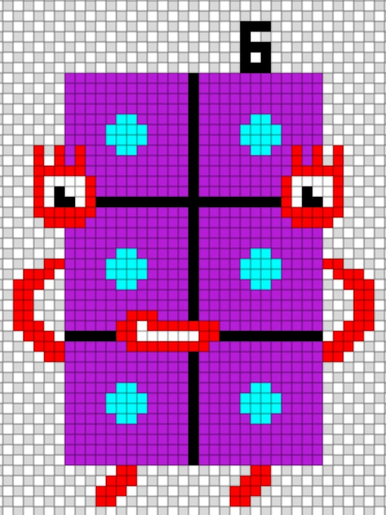 I created this pixel art for number 6, what do you think? | Fandom