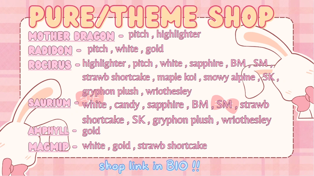 repost : pure/theme shop :3 | Fandom