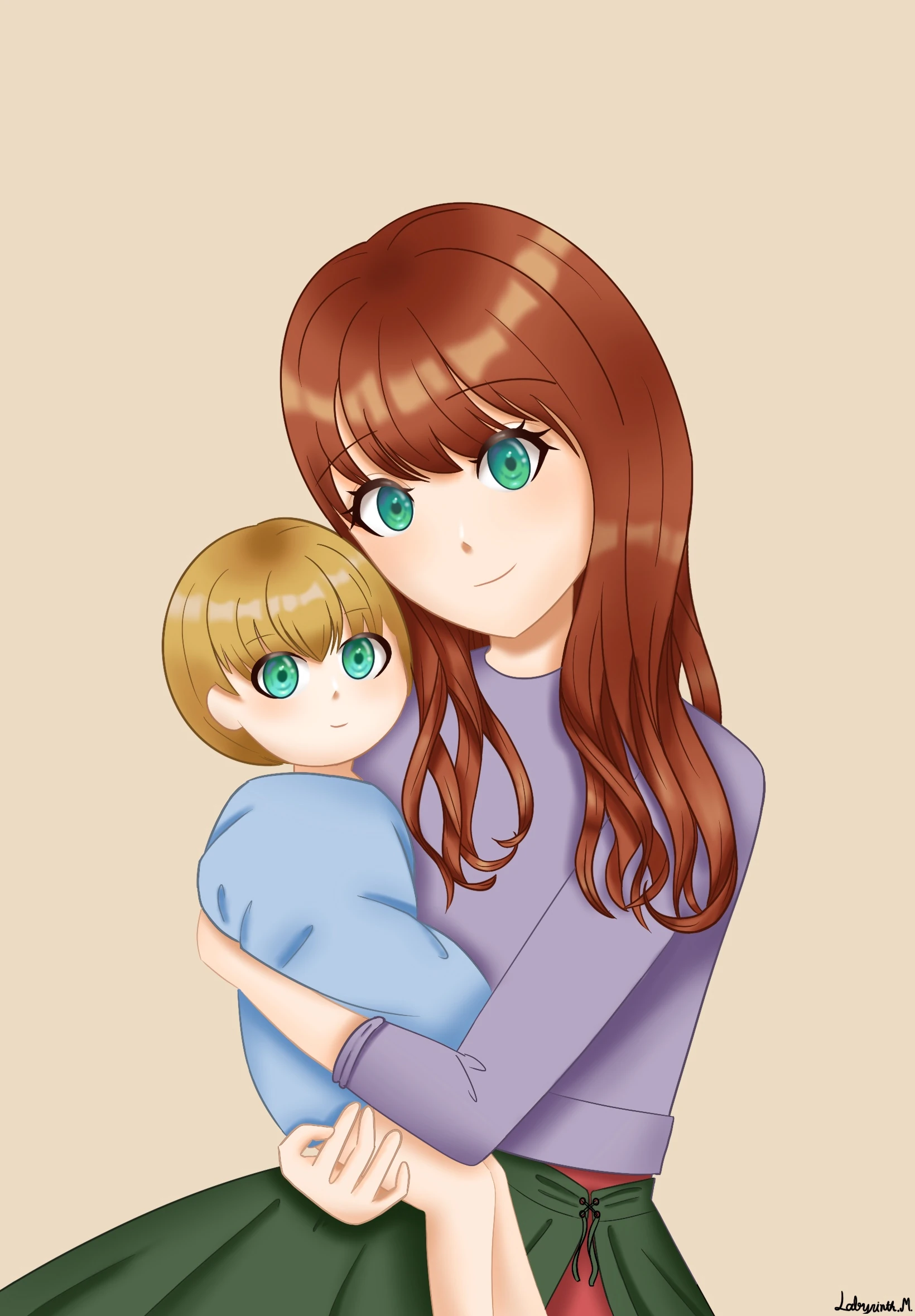 Annie and her son (fanart) | Fandom