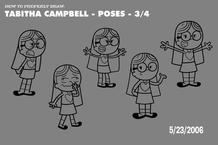 Model Sheets for Tabitha from 2006. | Fandom