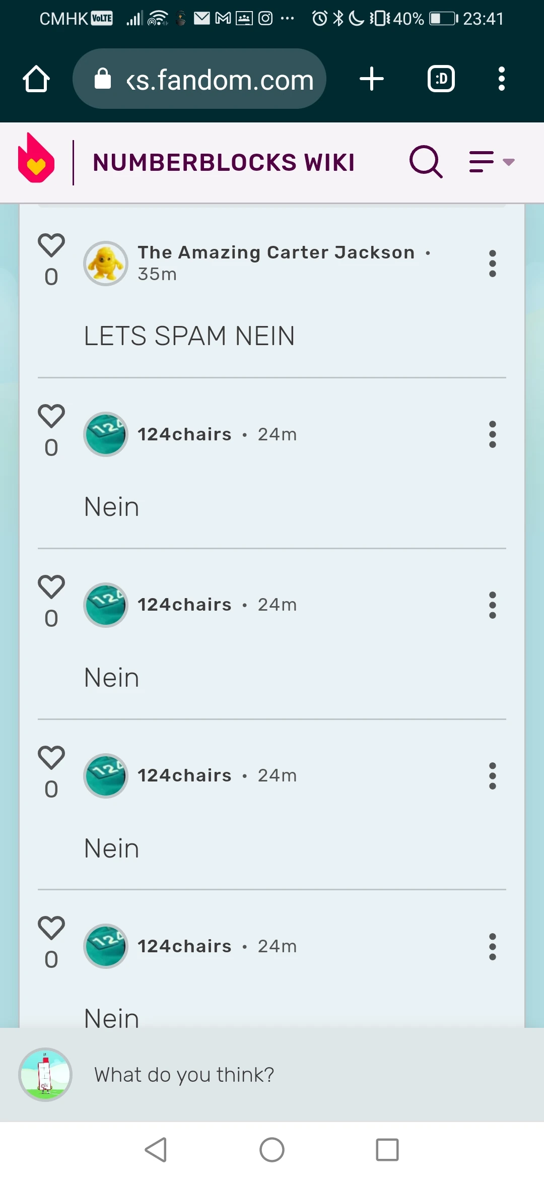 Hi, if you are one of the admins, I'd like to report a spam | Fandom