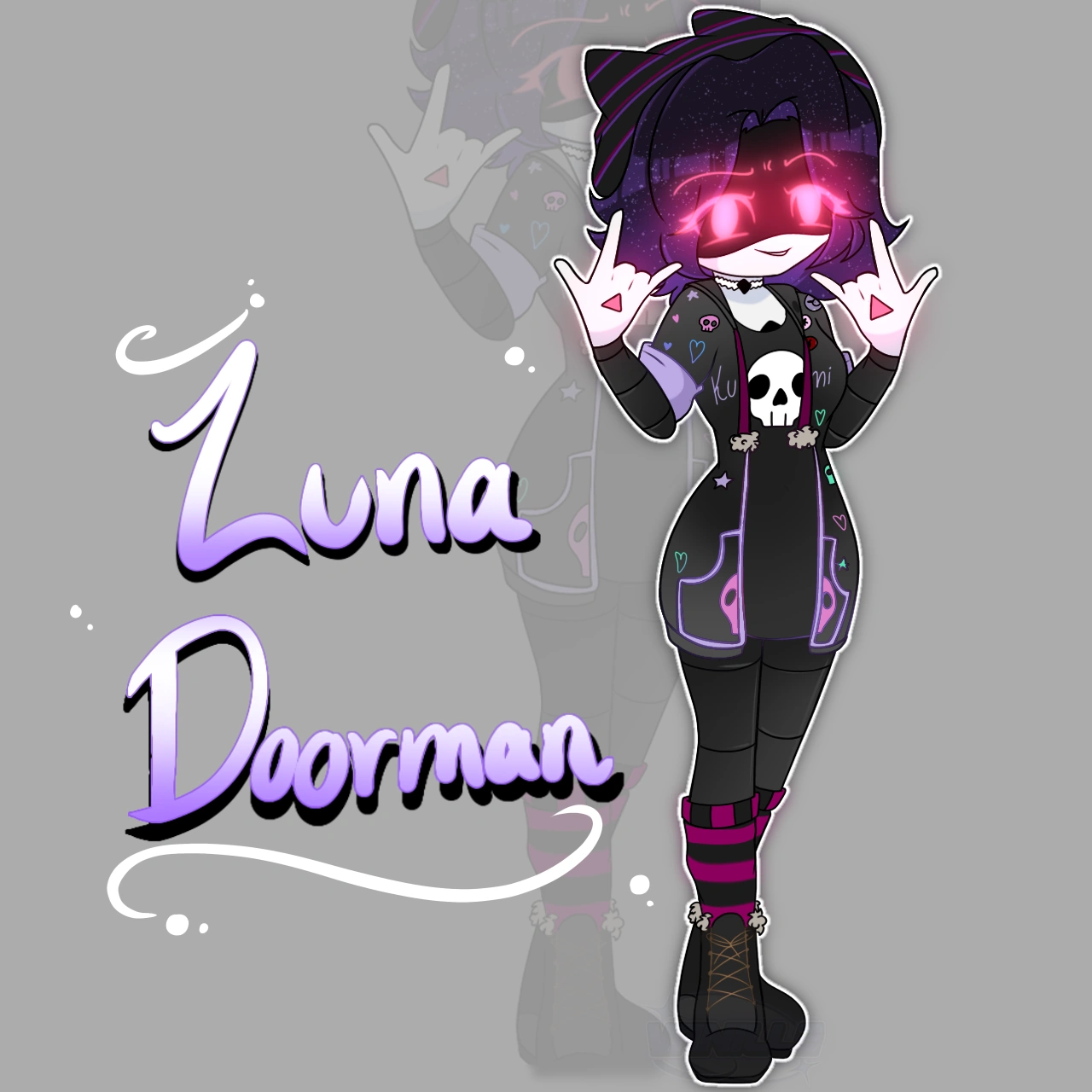 If Uzi and N had a daughter, introducing: 💜Luna Doorman💛 | Fandom