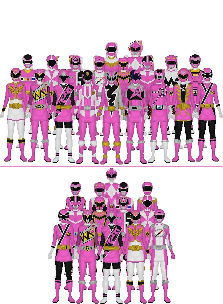 All pink rangers MightyMorphin-Wind Patrol | Fandom