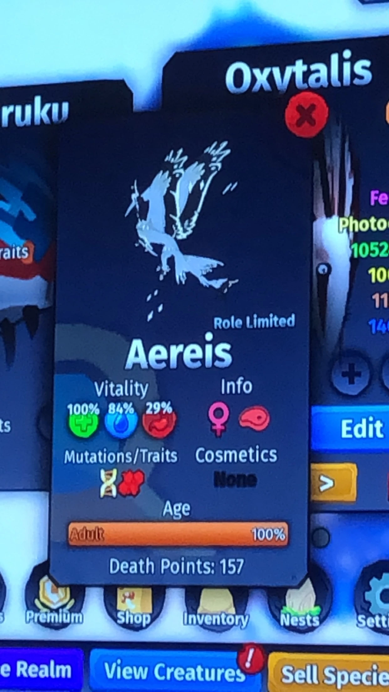 Selling default glimmer aer | Fandom