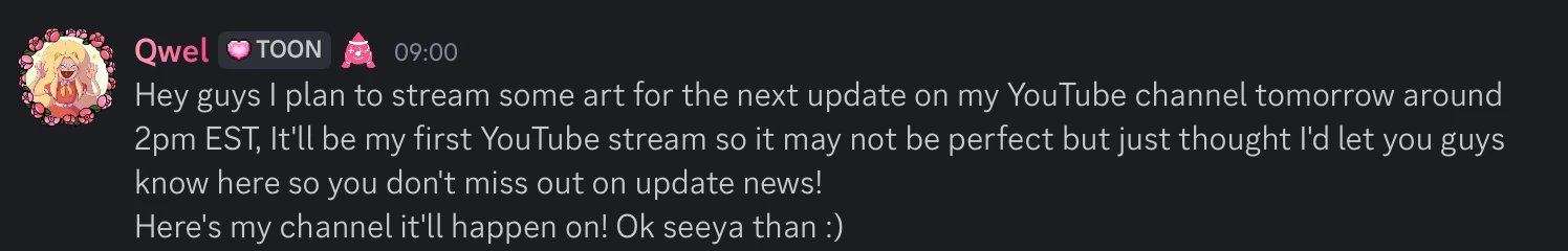 Upcoming Stream and first YouTube Stream | Fandom