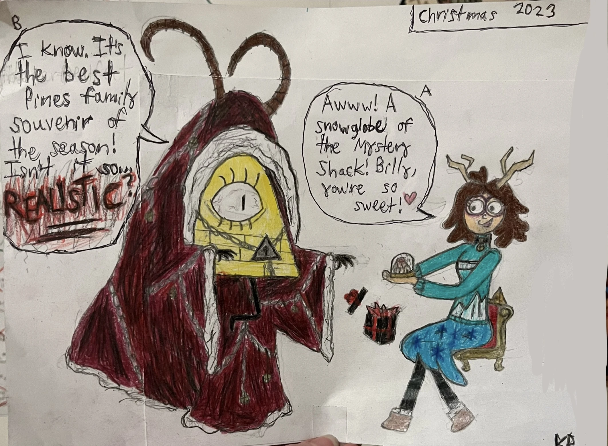 Merry Christmas GF wiki! 😁 (Drawing) | Fandom