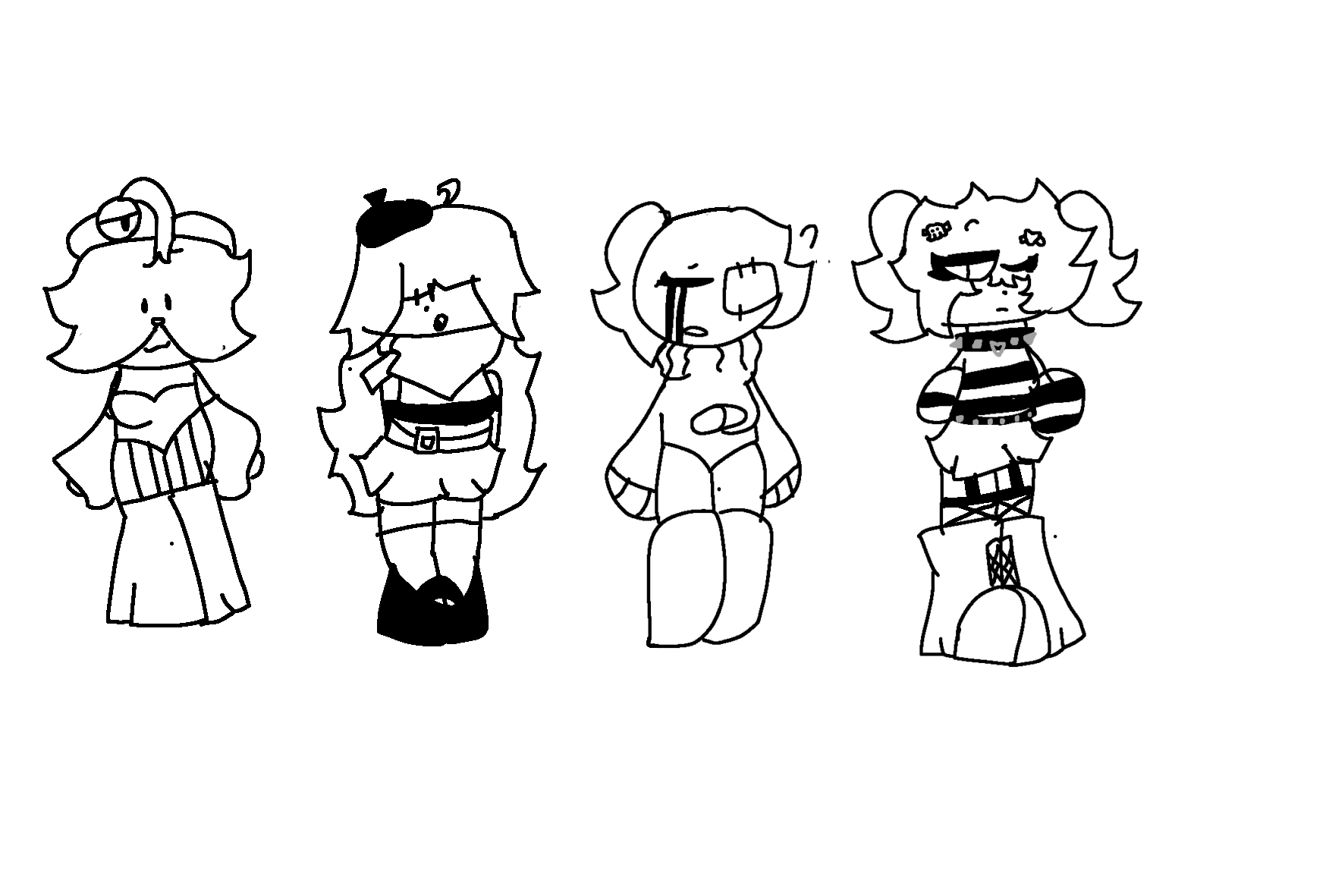 random doodles of some of my ocs | Fandom