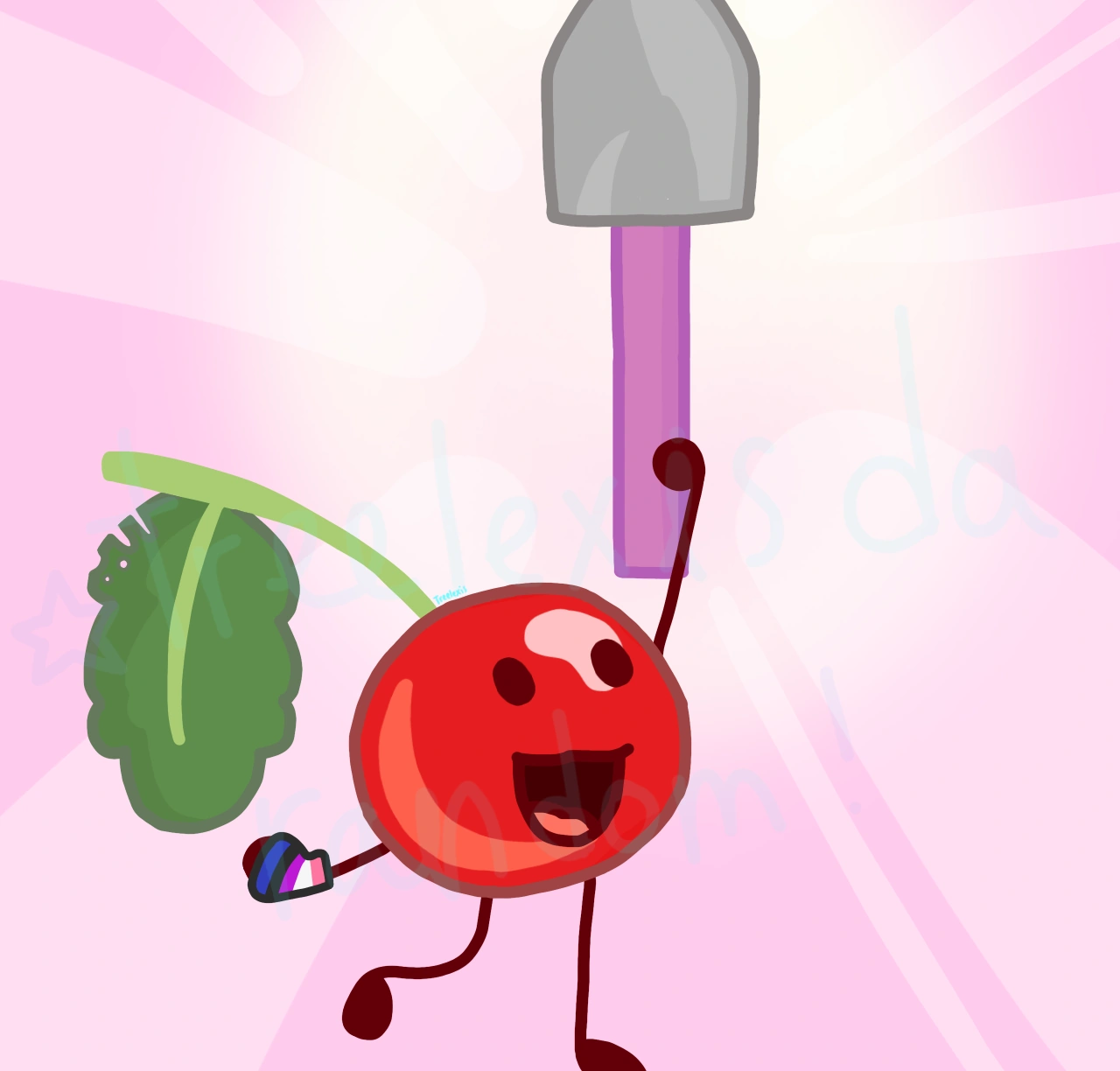 redraw of a scene in bfdi mini natural 4 (I LOVE REDCURRANT AAAAAAAAAA ...