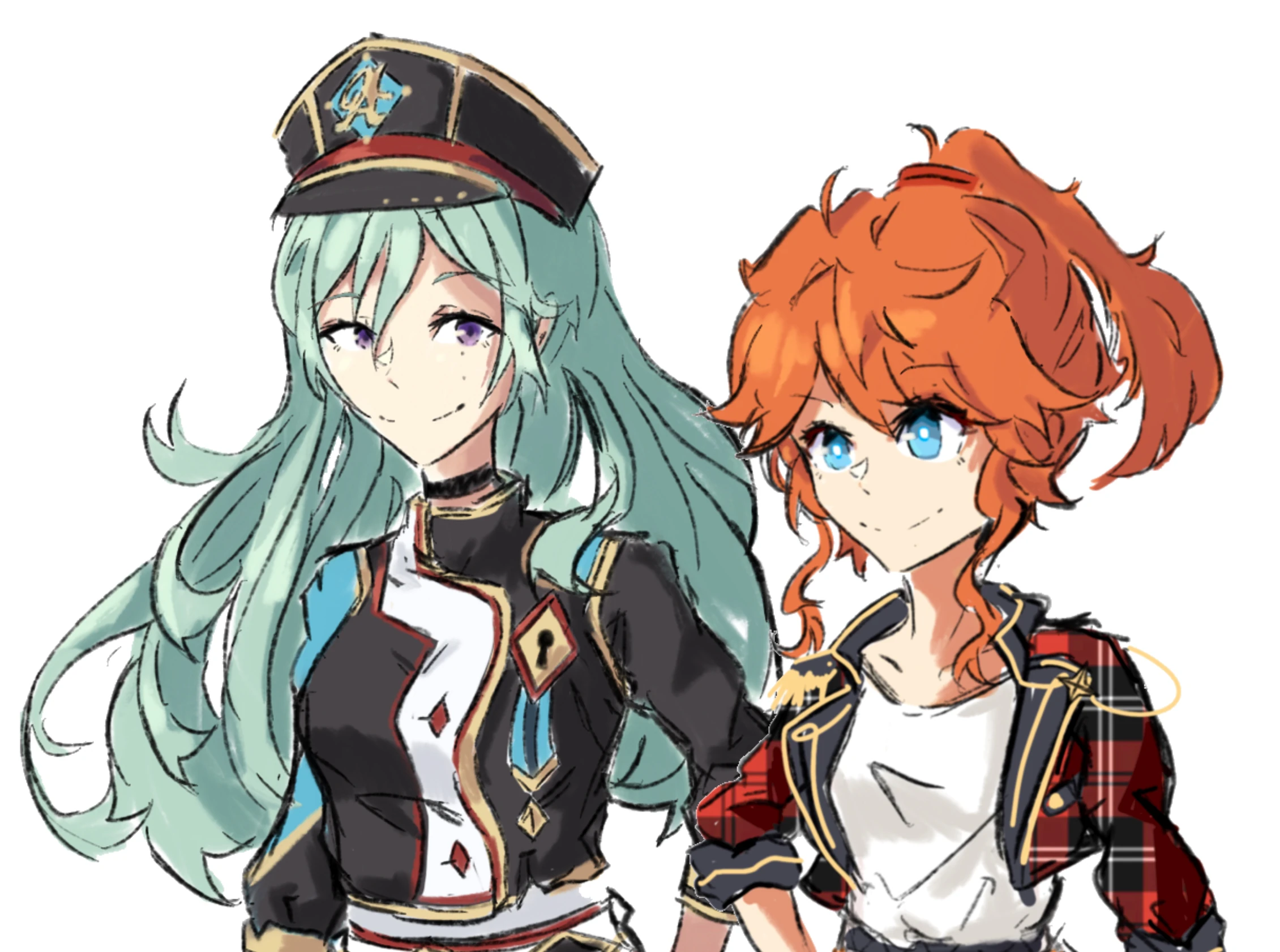 2 enstars women designs i did today side by side because the style ...