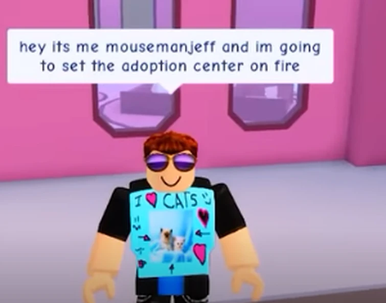 "Hey its me, mousemanjeff and i'm going to set the adoption center on ...