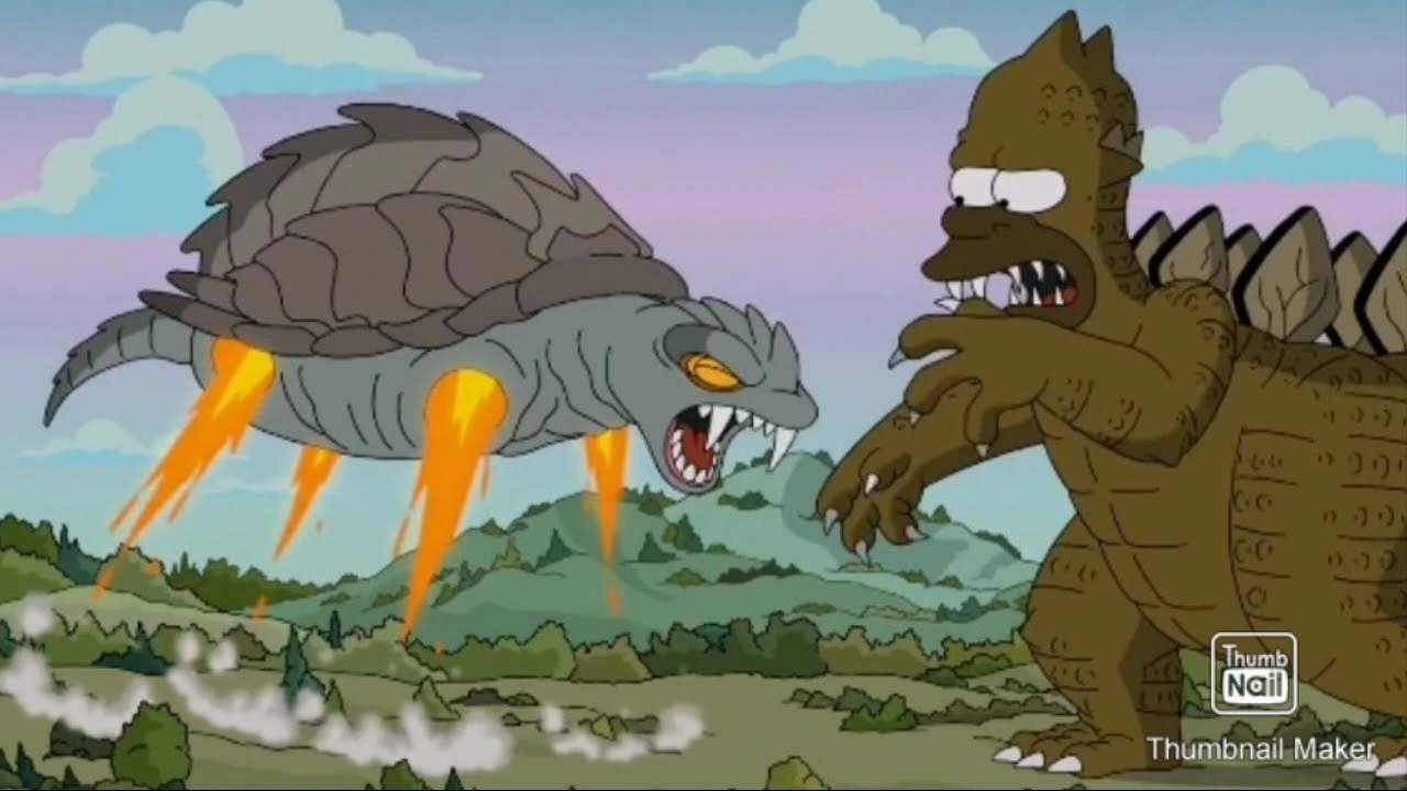 Homerzilla, from The Simpsons Treehouse of Horror XVII | Fandom